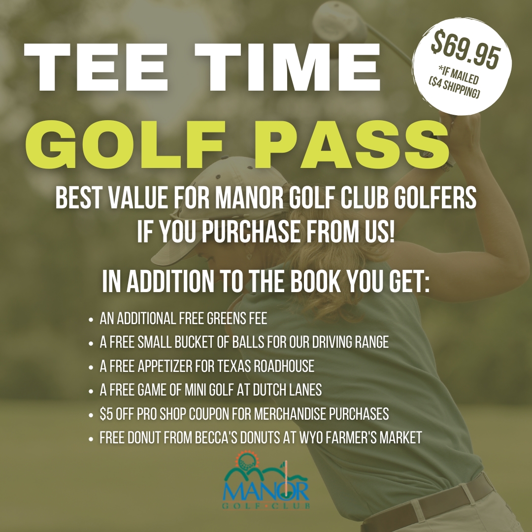 2026 Tee Time Golf Pass - Manor Golf Club